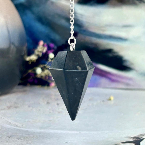 Shungite Pendulum – The Empress & Wolf