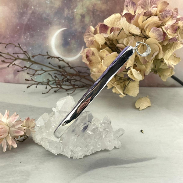 Charoite Teardrop Extra Large Pendant – The Empress & Wolf